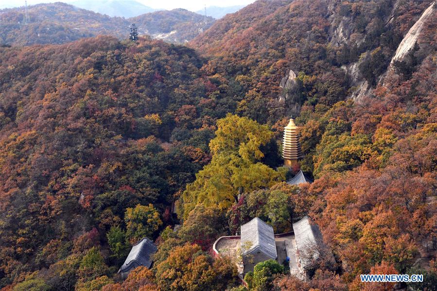 Chine: paysage automnal du site touristique du mont Panshan à Tianjin ...